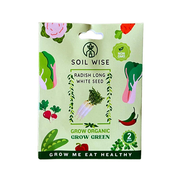 Soil Wise - Radish Long White Seed 2gm – Fresh Basket