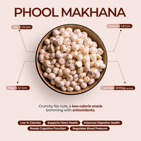 Phool Makhana Gluten Free (100g) – Fresh Basket